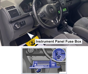 Fuse Box Diagrams Volkswagen Touran (2010-2015) - Fusesinfo.com