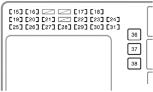 Fuse Box Diagrams Toyota Matrix (E130; 2003-2004) - Fusesinfo.com