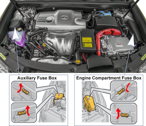 Fuse Box Diagrams Lexus ES350 & ES300H (XV60; 2013-2015) - Fusesinfo.com