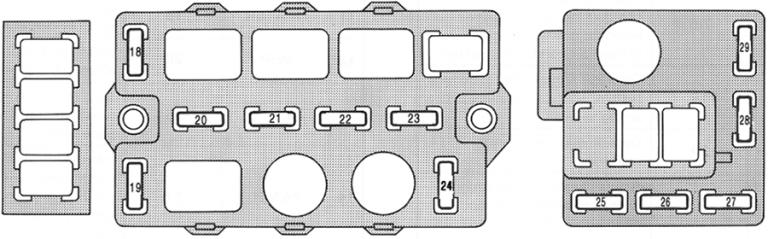 Fuse Box Diagrams Lexus LS400 (XF10; 1990-1994) - Fusesinfo.com
