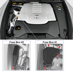 Fuse Box Diagrams Lexus LS460 (XF40; 2007-2009) - Fusesinfo.com
