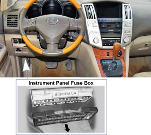 Fuse Box Diagrams Lexus RX330 (XU30; 2004-2006) - Fusesinfo.com